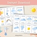 Bilingual Weather Flashcards | 16 Colorful Weather Cards | Educational ...