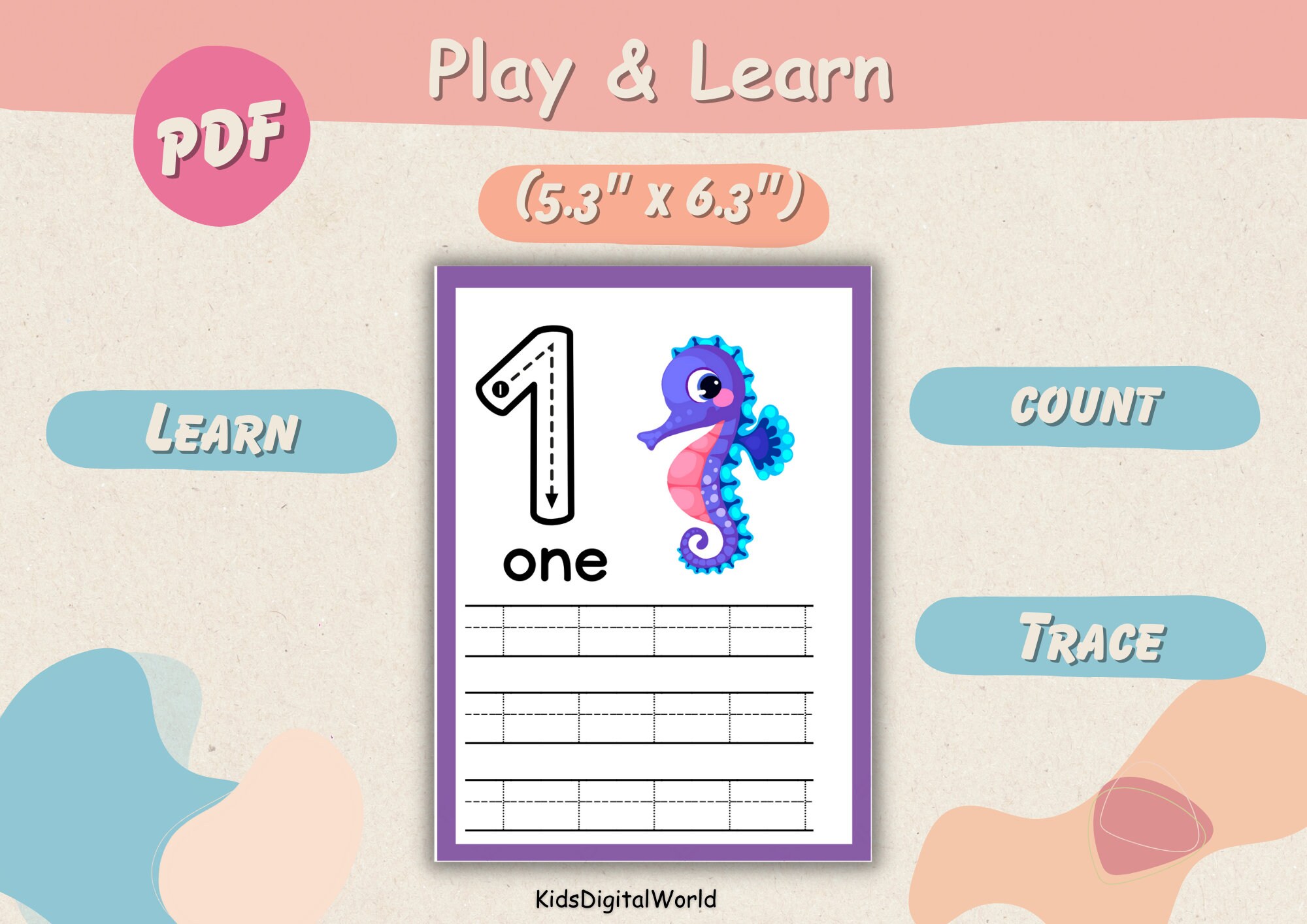 Tracing Flashcards, 1-10 Tracing Numbers, Counting Cards, Kindergarten ...