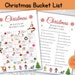 Christmas Bucket List Printable, Christmas Activity Checklist, Winter ...