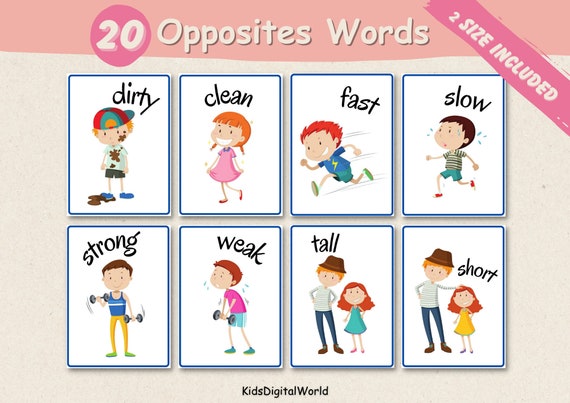 Opposite Adjectives Flashcards