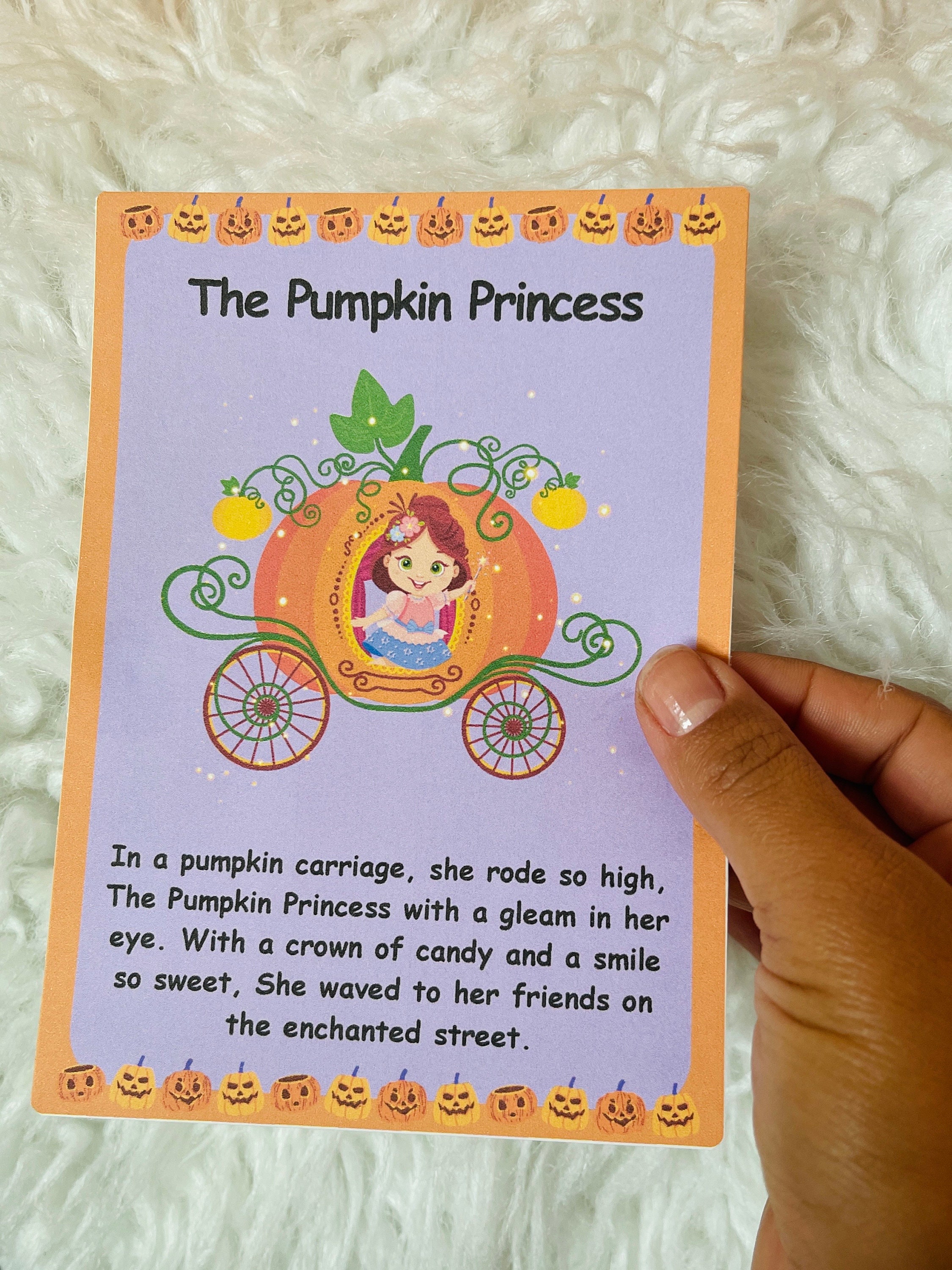 16 Short Halloween-themed Stories and Rhymes, Halloween Preschool Cards ...