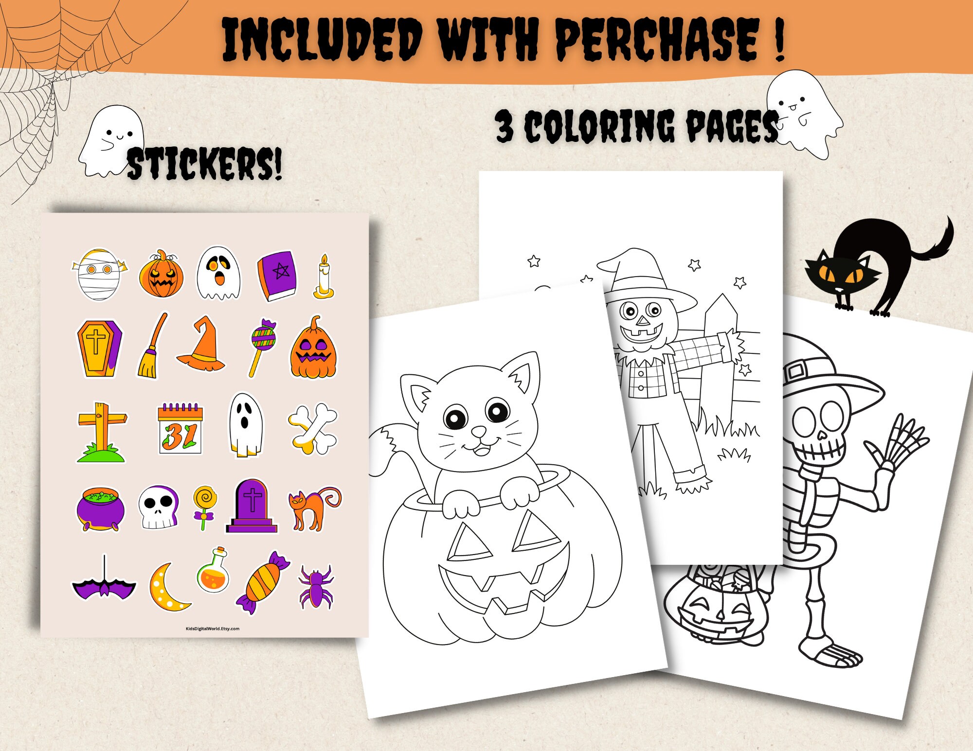 30 Halloween Bingo Cards, Fun Halloween Activity, Boards Games, Kids ...