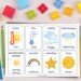 Bilingual Weather Flashcards 16 Colorful Weather Cards - Etsy
