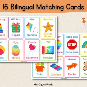 Bilingual Shapes Flashcards: Montessori Homeschool Printable (PDF) - Etsy
