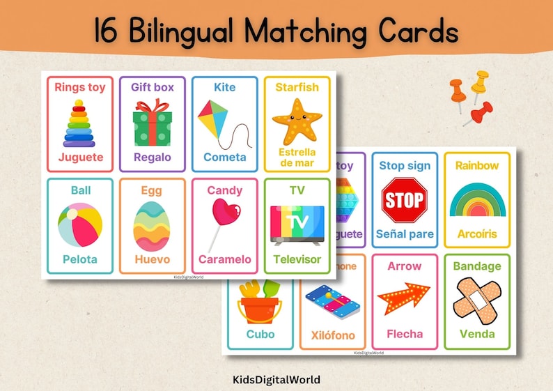 Bilingual Shapes Flashcards: Montessori Homeschool Printable (PDF) - Etsy