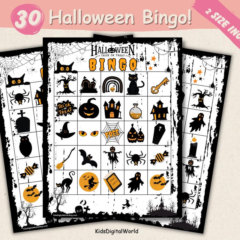 Halloween Bingo - Etsy