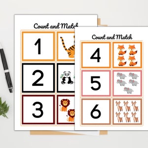Object Count Worksheet Printable Counting Objects Play Math - Etsy