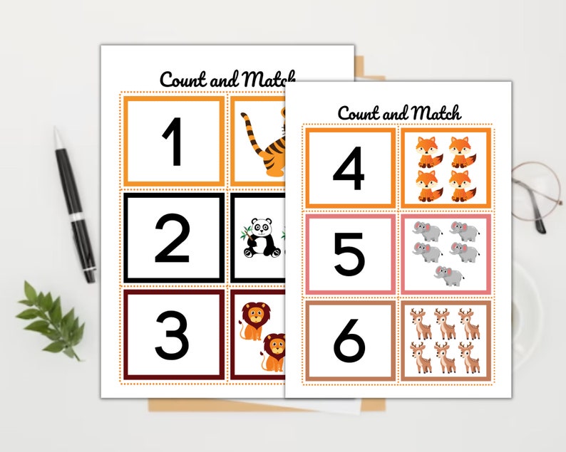 Object Count Worksheet Printable Counting Objects Play Math - Etsy
