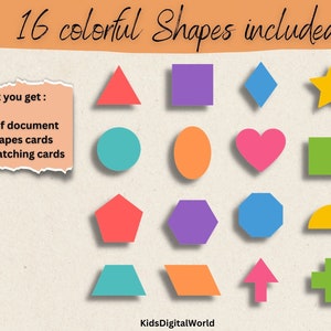Bilingual Shapes Flashcards: Montessori Homeschool Printable (PDF) - Etsy