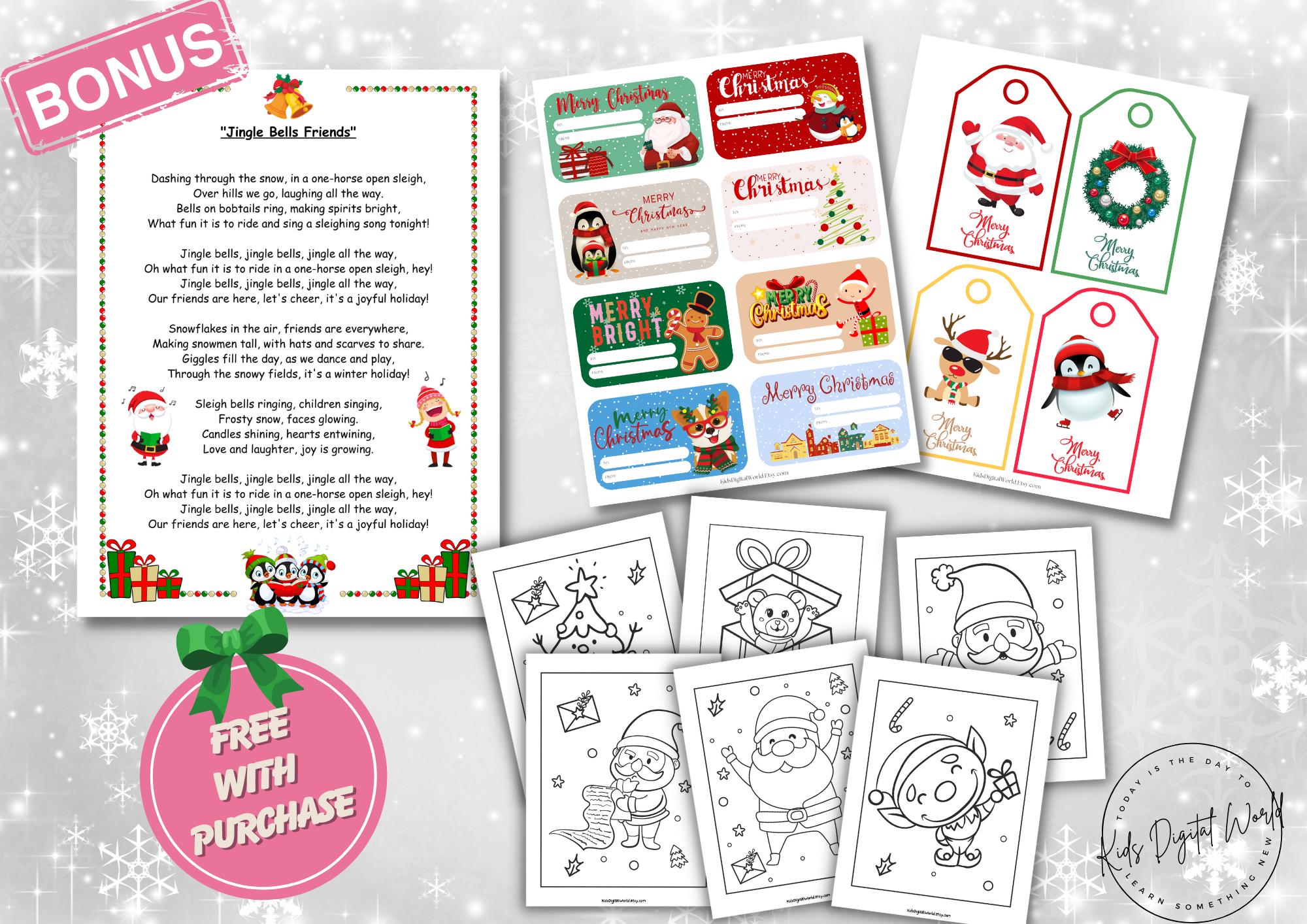 26 Bilingual Christmas Flashcards, Spanish & English (digital Download ...