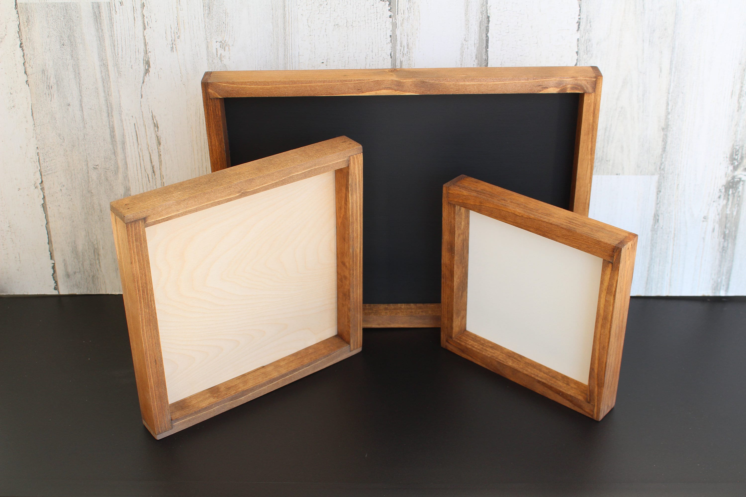 Stained Frame, Wood Sign Blank, Wood Frames, DIY Wood Sign, Laser Blank ...