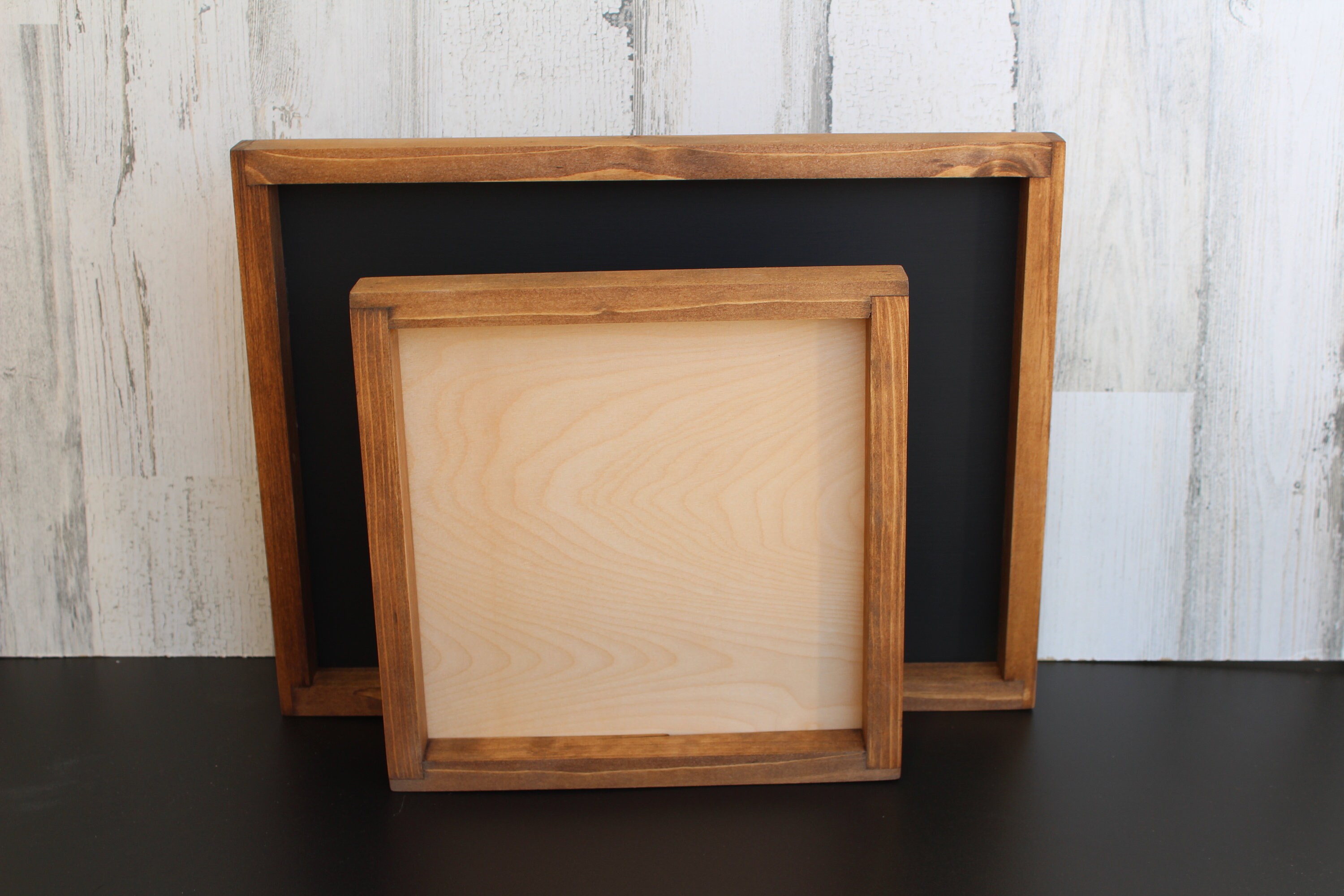 Stained Frame, Wood Sign Blank, Wood Frames, DIY Wood Sign, Laser Blank ...
