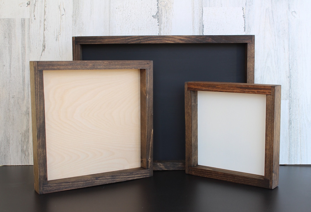 Stained Frame, Wood Sign Blank, Wood Frames, DIY Wood Sign, Laser Blank ...