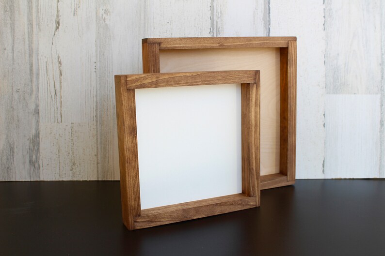 Stained Frame, Wood Sign Blank, Wood Frames, DIY Wood Sign, Laser Blank ...