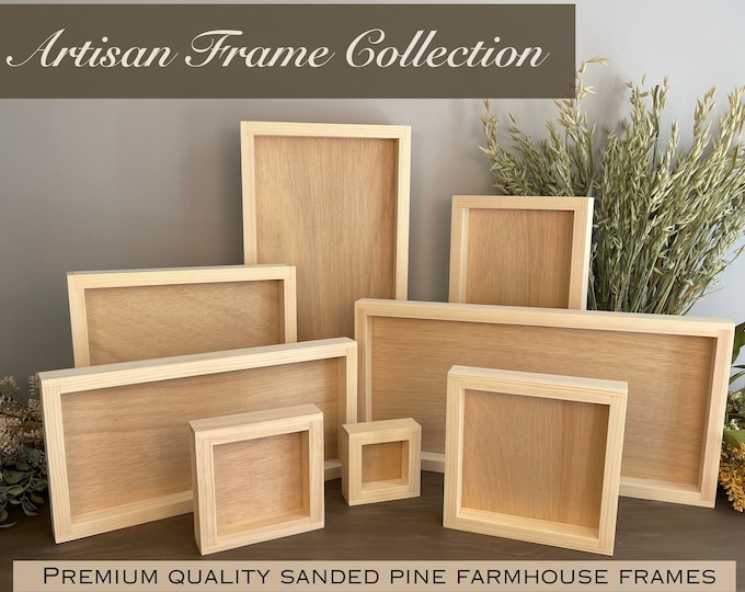 Unfinished Unpainted Wooden Frames Handmade Custom Size Photo Frame ...