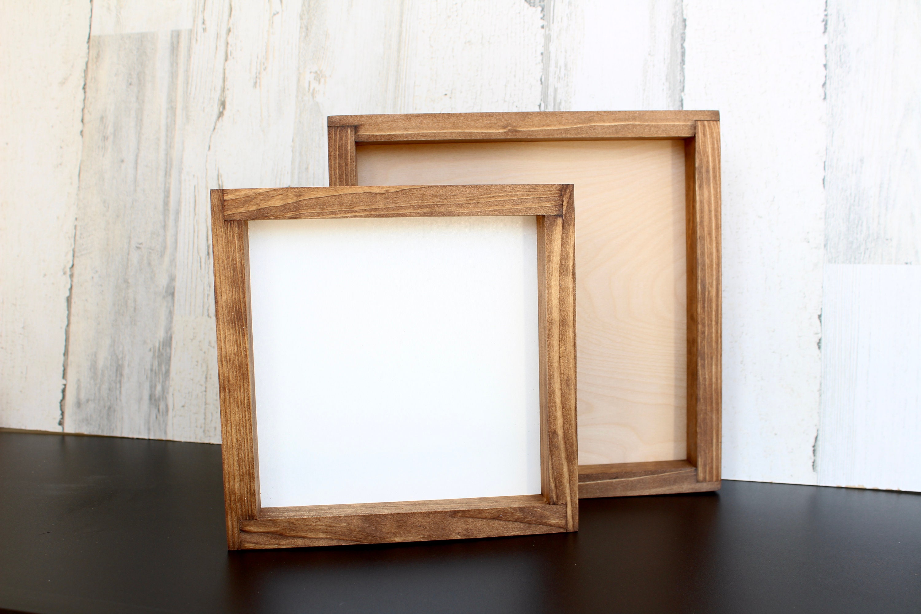 Stained Frame, Wood Sign Blank, Wood Frames, DIY Wood Sign, Laser Blank ...