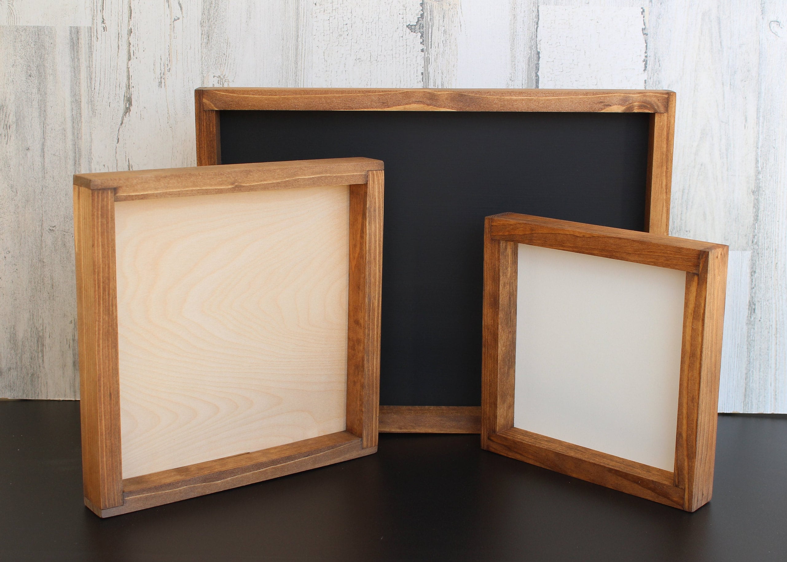 Stained Frame, Wood Sign Blank, Wood Frames, DIY Wood Sign, Laser Blank ...