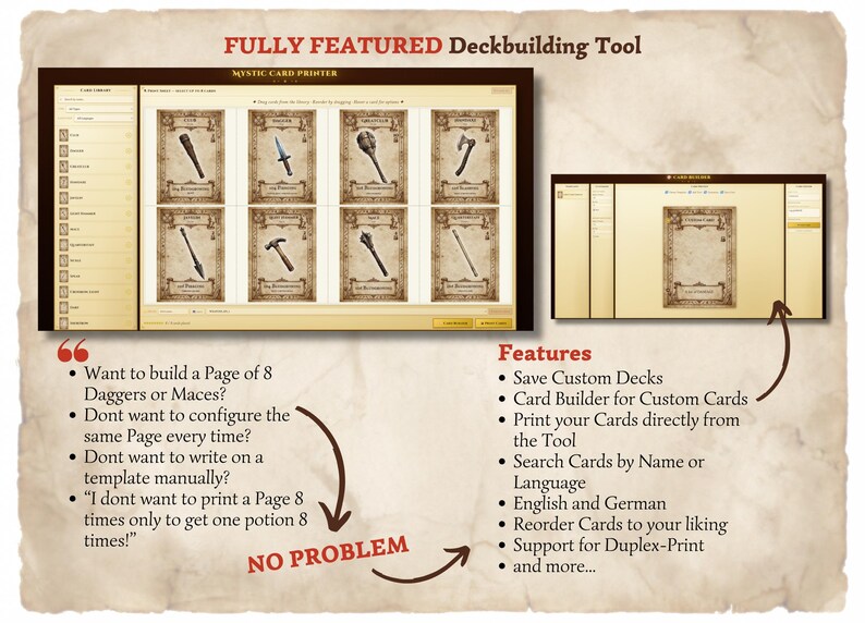 Dnd 5e Inventory Cards - Weapons | Printable Deck Building Tool ...