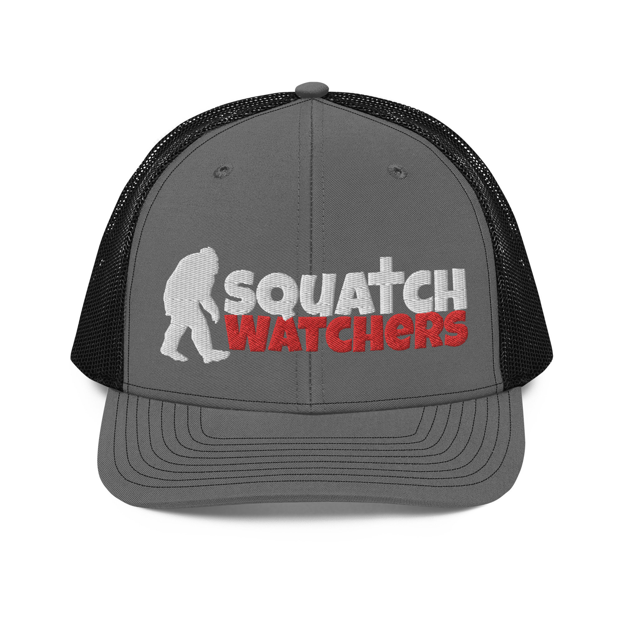 3D Puff Squatch Watchers Bigfoot Richardson Trucker Cap | Bigfoot ...