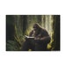 Bigfoot Reading a Book, Bigfoot Canvas Wall Art, Canvas Photo Print ...
