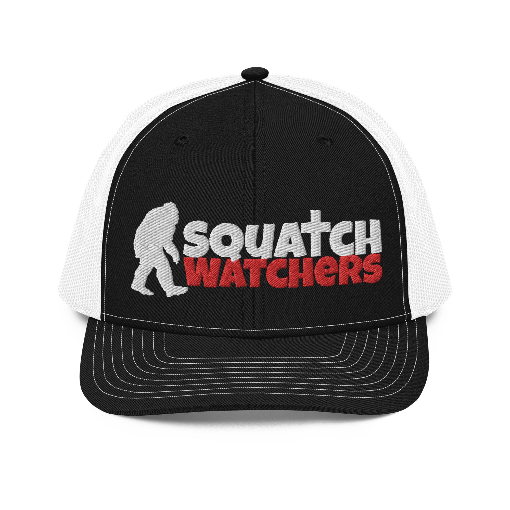 3D Puff Squatch Watchers Bigfoot Richardson Trucker Cap | Bigfoot ...