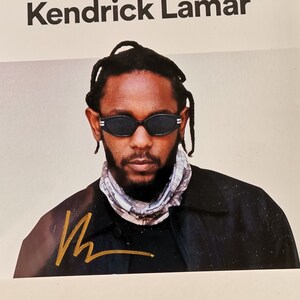 Kendrick Lamar, Damn, Signed Autographed Photo 6x6 In - Etsy
