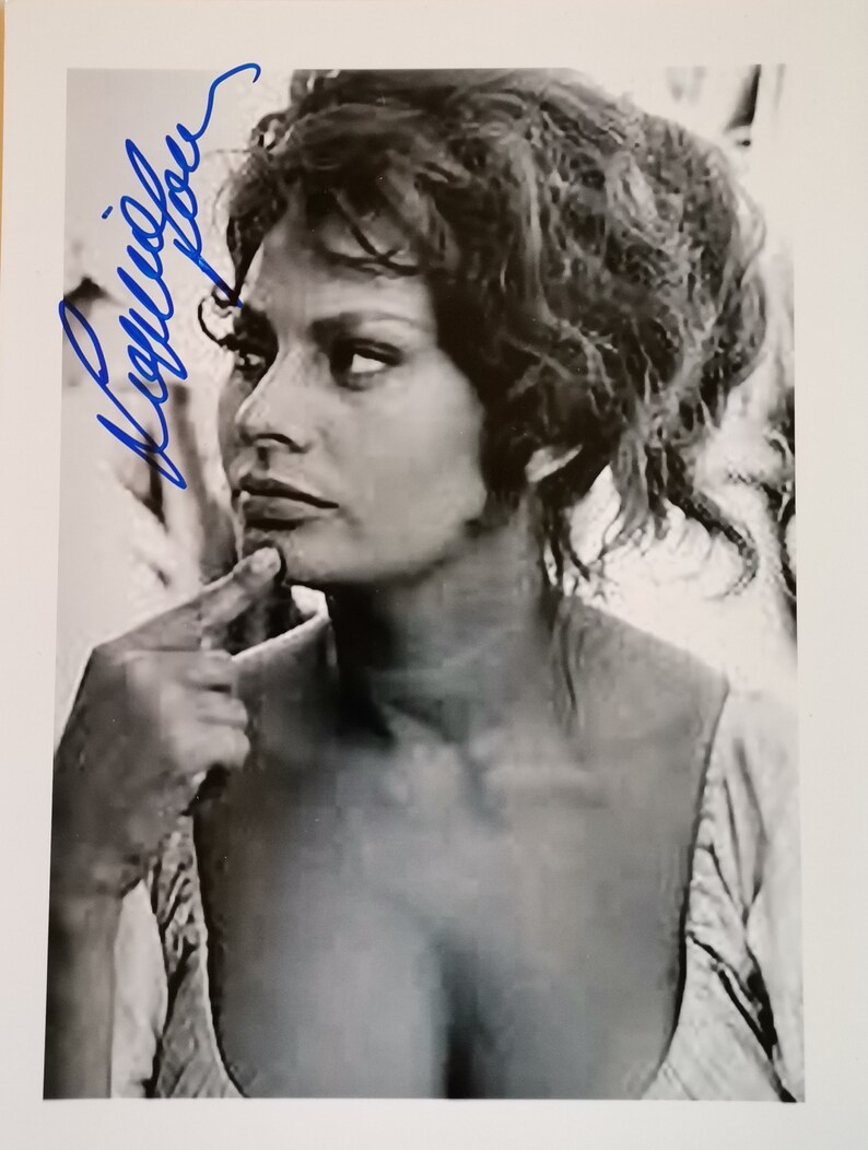 Sophia Loren Film Diva Signed Autographed Photo - Etsy