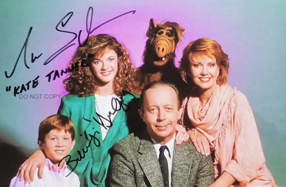 Alf, Anne Schedeen, Kate Tanner, Benji Gregory, Brian Tanner Signed ...