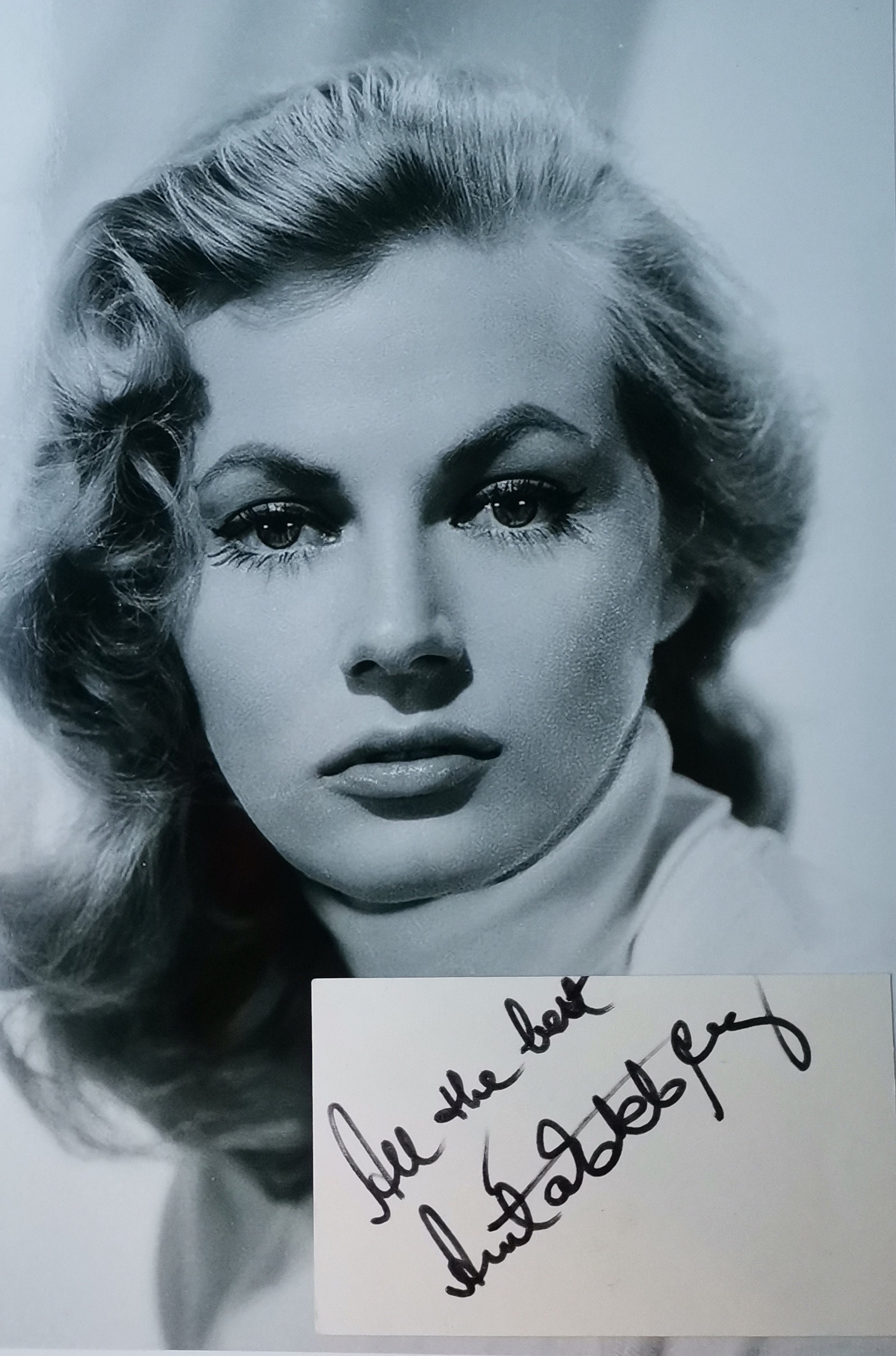 Anita Ekberg, Signed Autographed on Paper, Vintage - Etsy