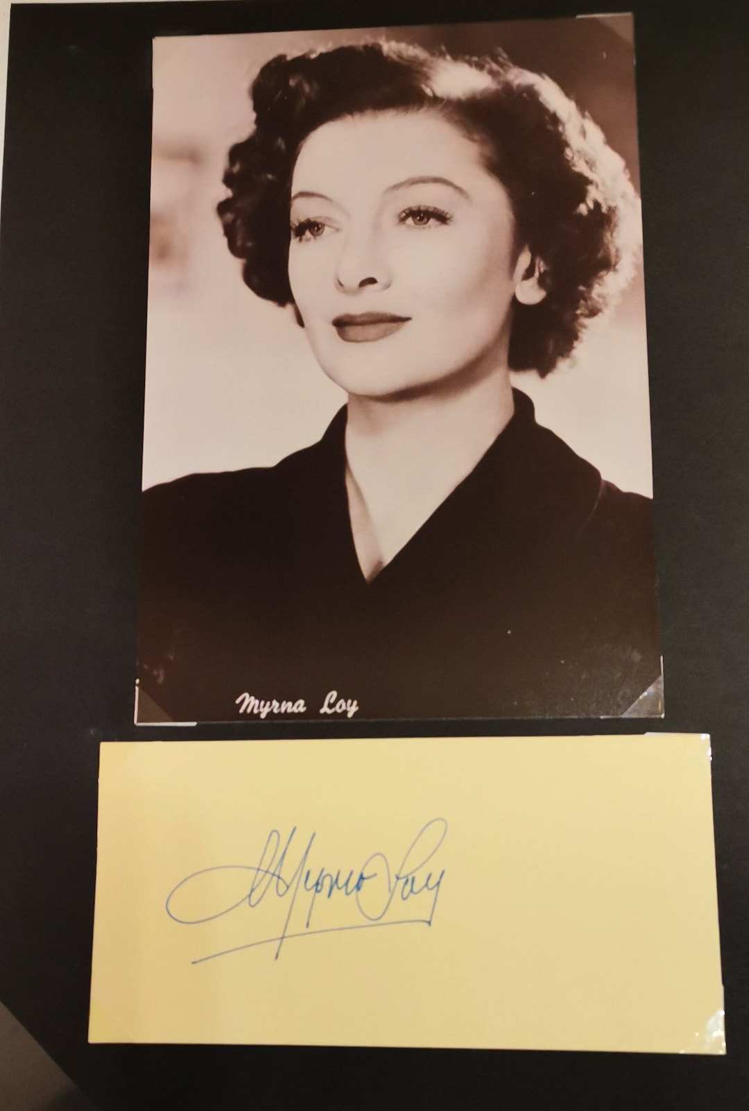 Myrna Loy Original Autograph Signed on Paper - Etsy