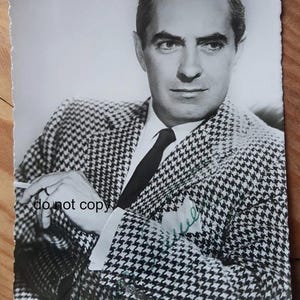 Tyrone Power, the Eddy Duchin Story, Signed Autographed 6x4 Photo ...