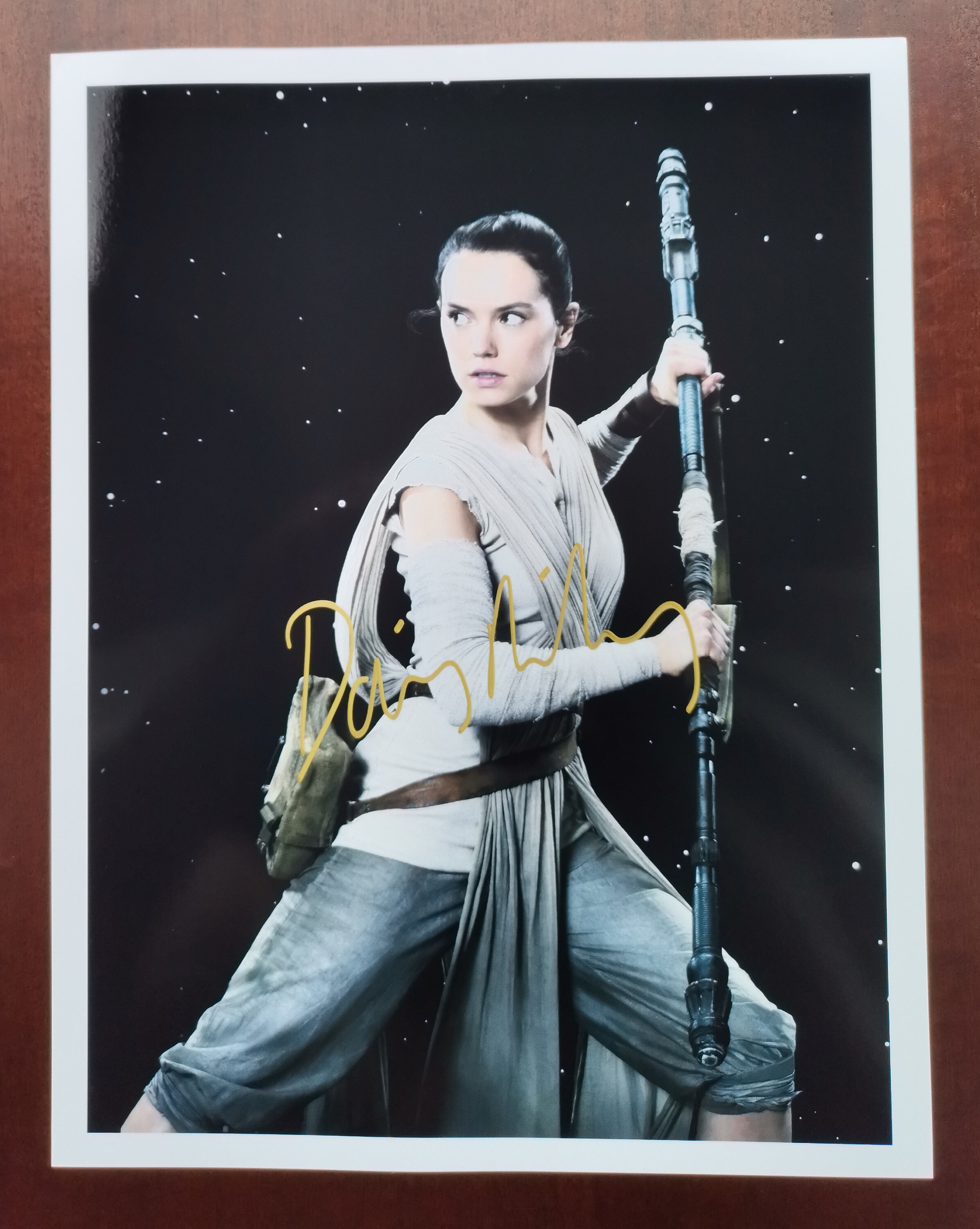 Daisy Ridley, Rey, the Force Awakens, Signed Autograph Photo 11x8 - Etsy