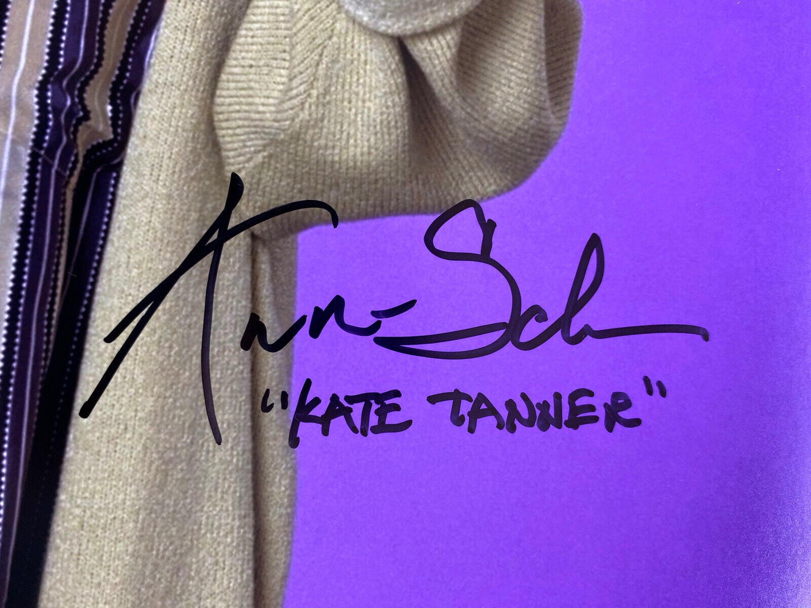 Anne Schedeen Kate Tanner Alf Original Autograph Hand Signed Coa
