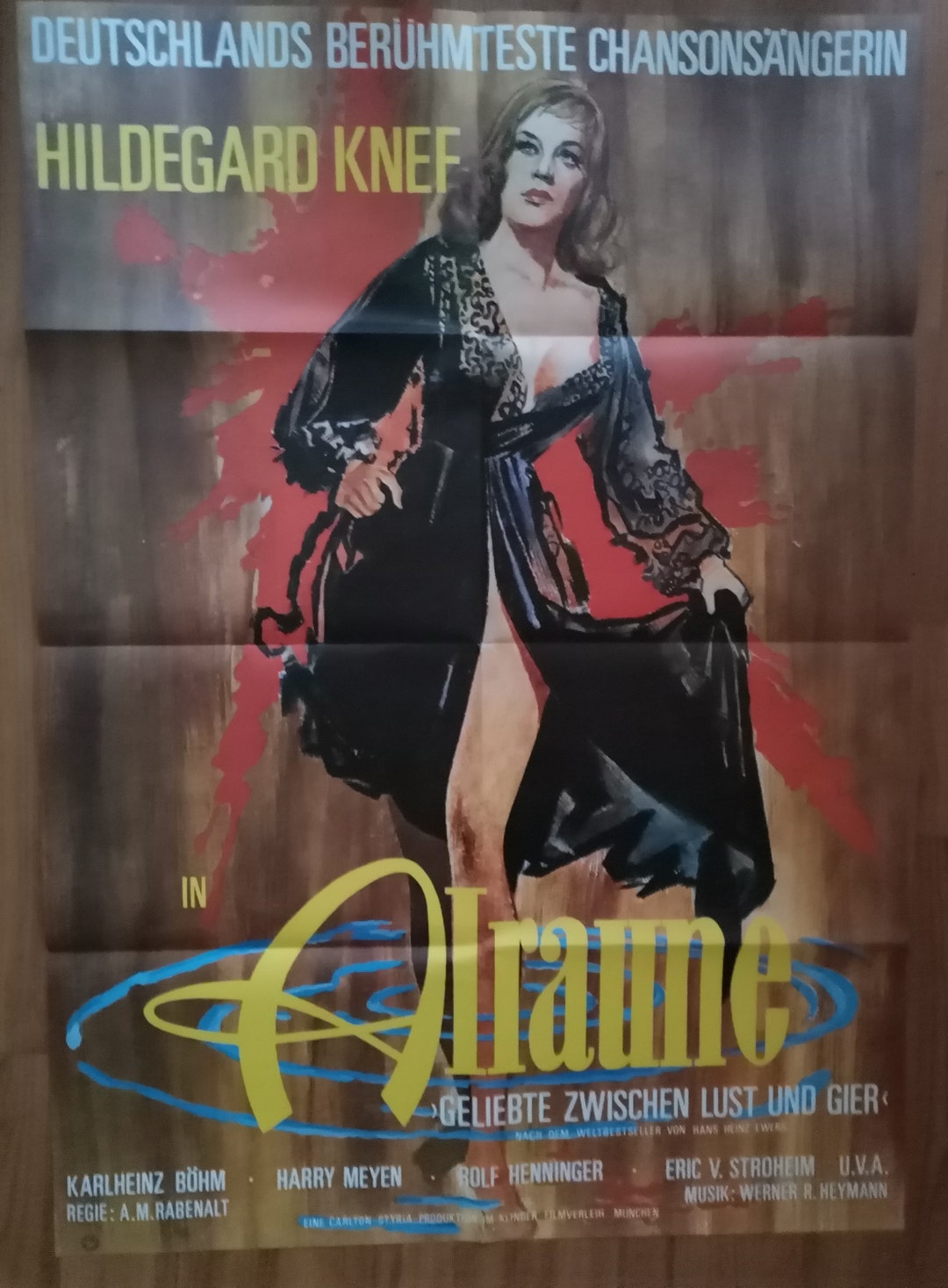 Alraune, Hildegard Knef, Movie Poster From 1964 - Etsy
