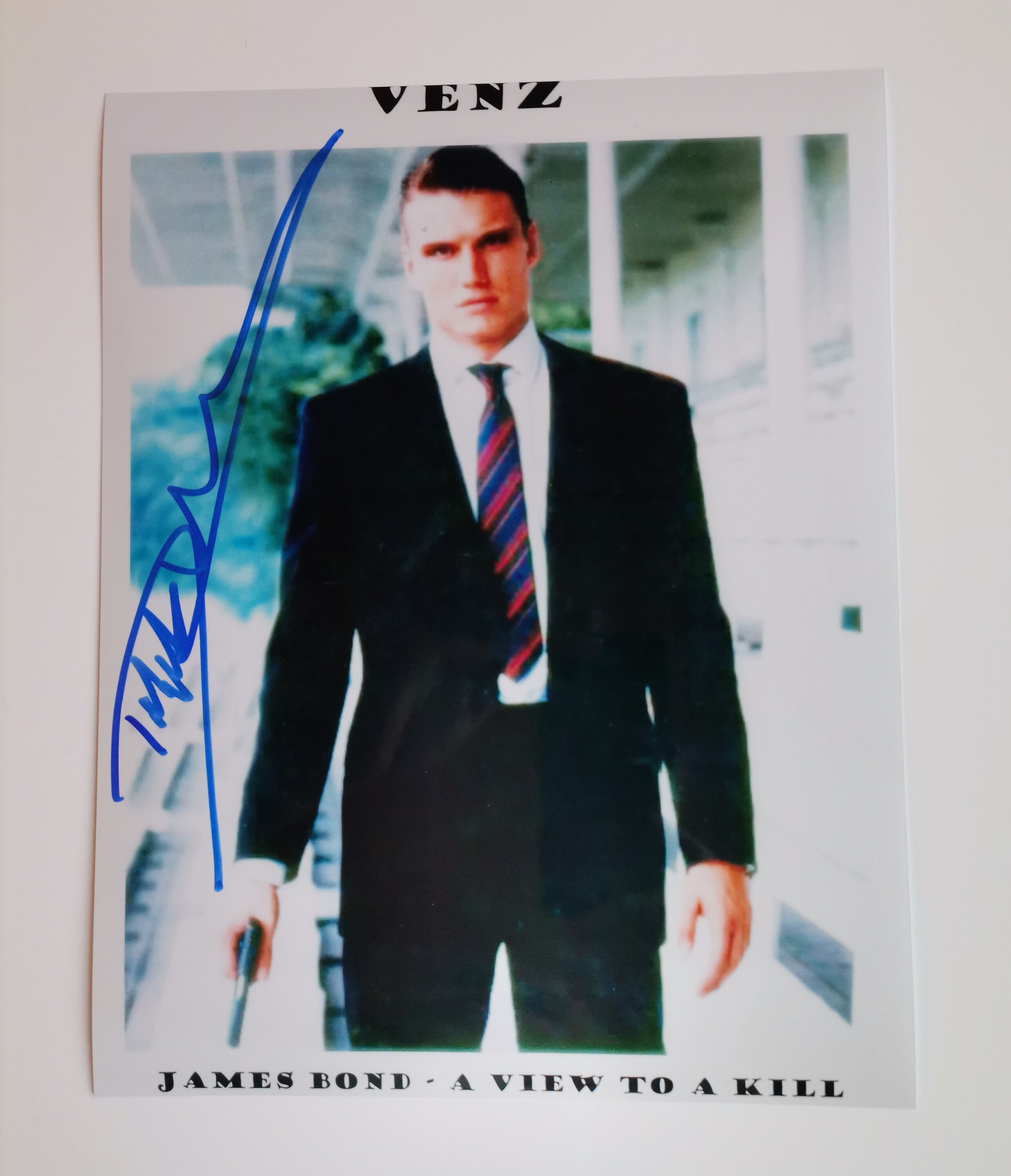 Dolph Lundgren as Venz in James Bond 007 A View to a Kill, Signed ...