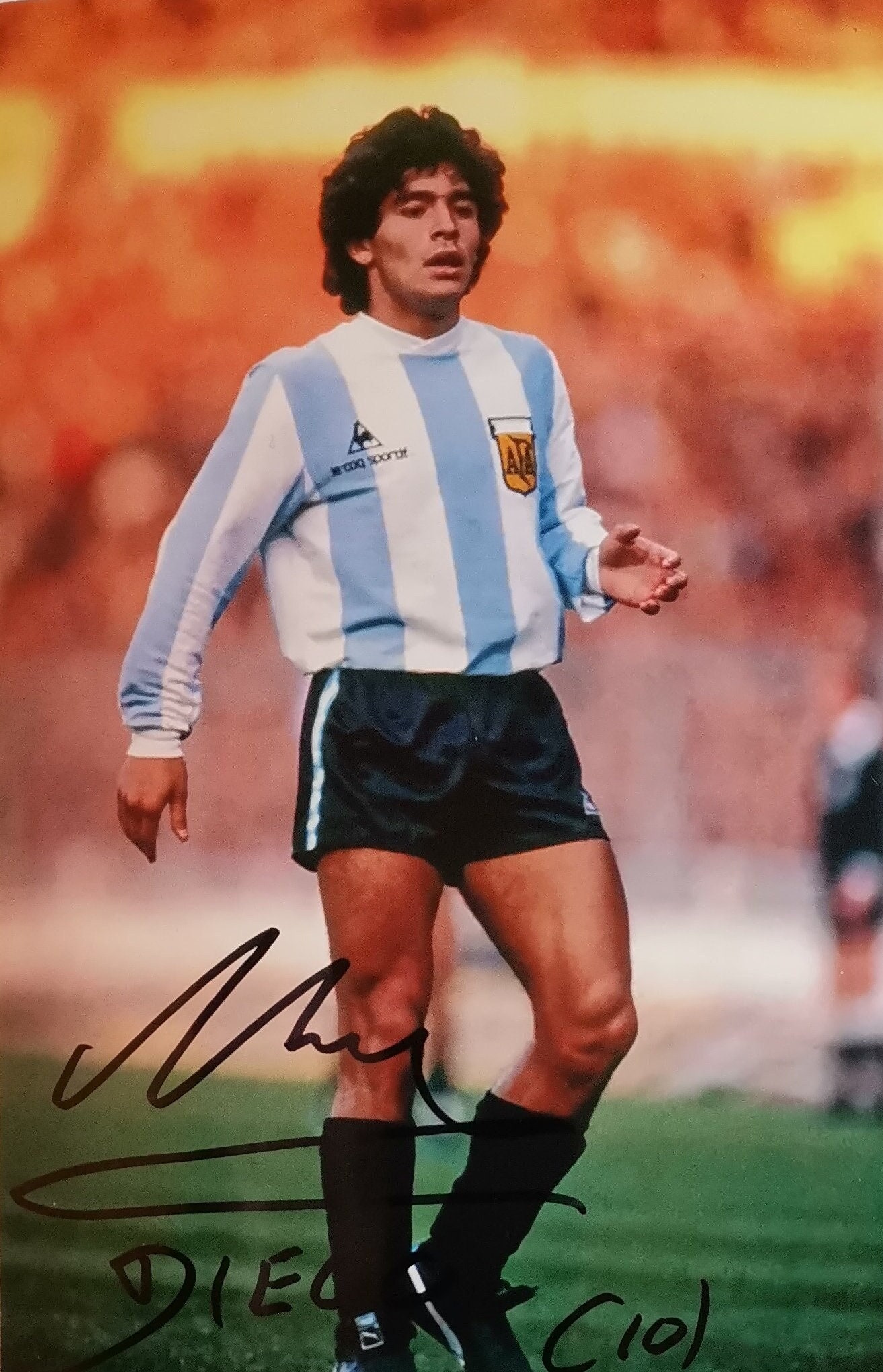 Diego Maradona, Argentina Soccer Legend Signed Autographed 6x4 Photo ...
