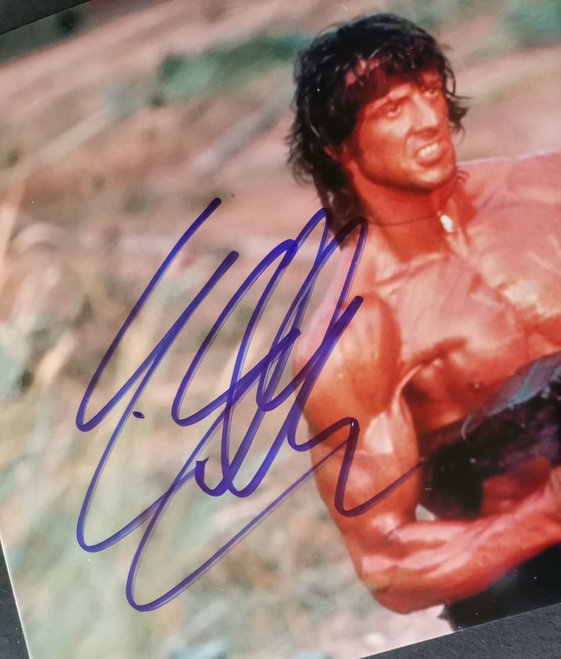 Rambo Sylvester Stallone Signed Autograph Photo - Etsy