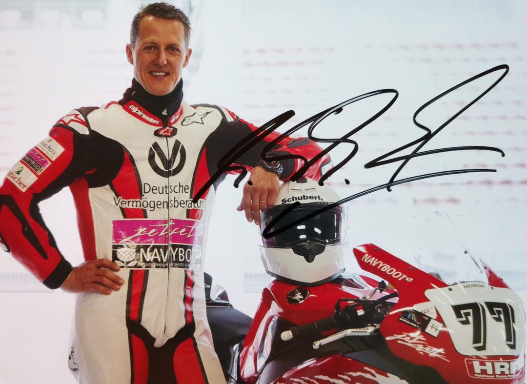 Michael Schumacher, Farrari, Formula 1, Signed Autographed 8x6 Photo - Etsy