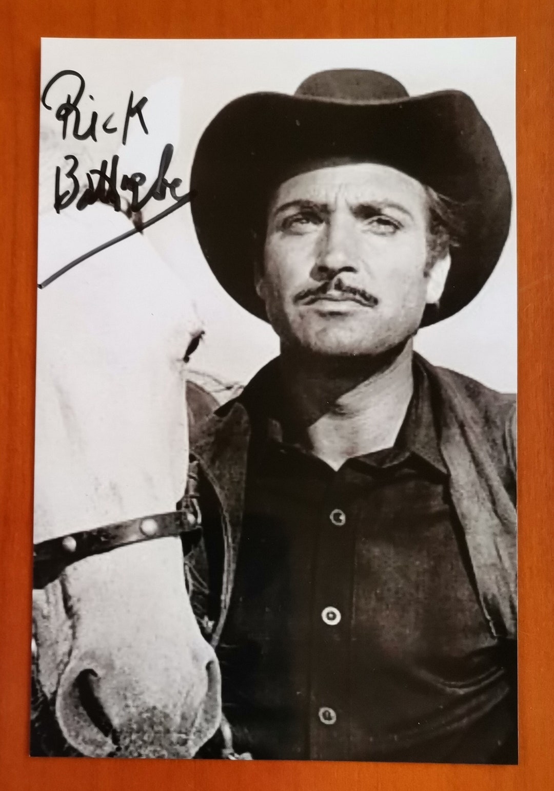 Rick Battaglia Western Movie Actor Signed Autograph Photo 6x4 - Etsy