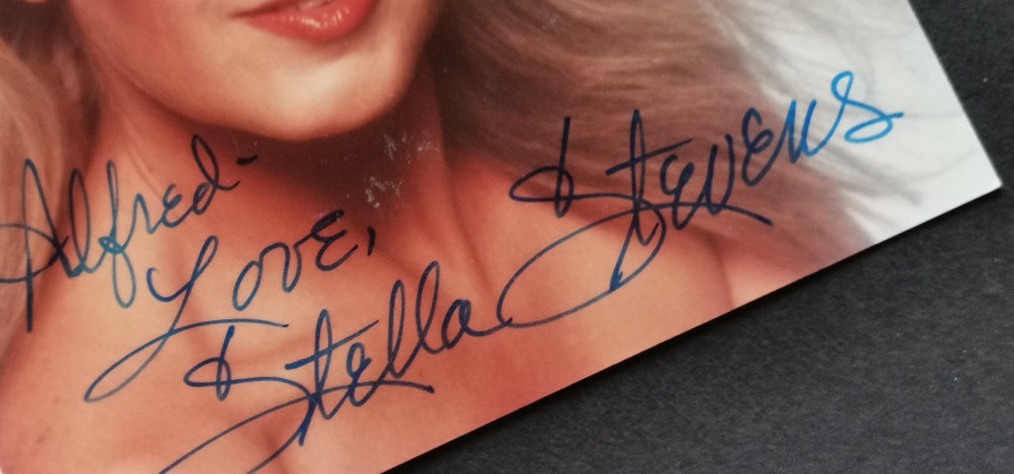 Stella Stevens, Original Autograph, Signed Autograph Photo - Etsy