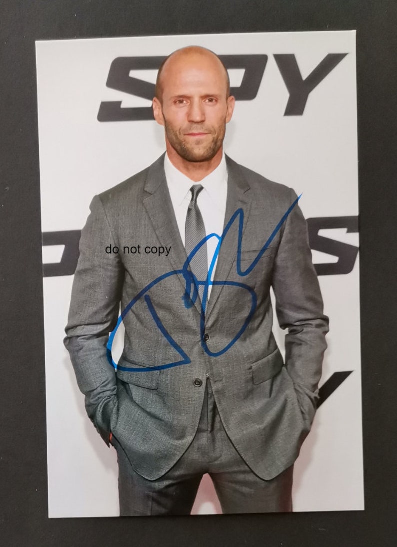 Jason Statham Original Autograph Signed in Person - Etsy