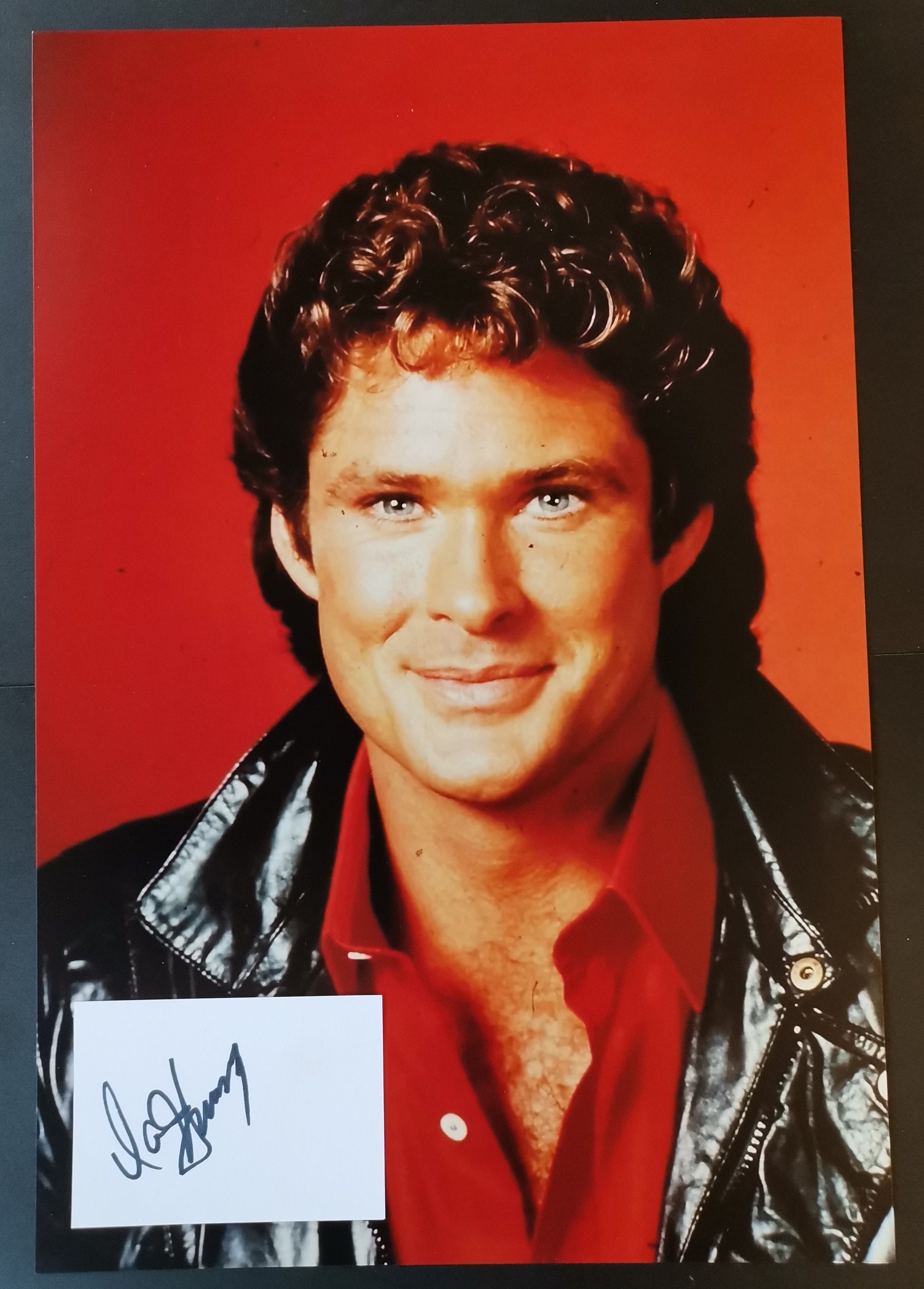 David Hasselhoff Knight Rider Signed Autograph on Paper - Etsy