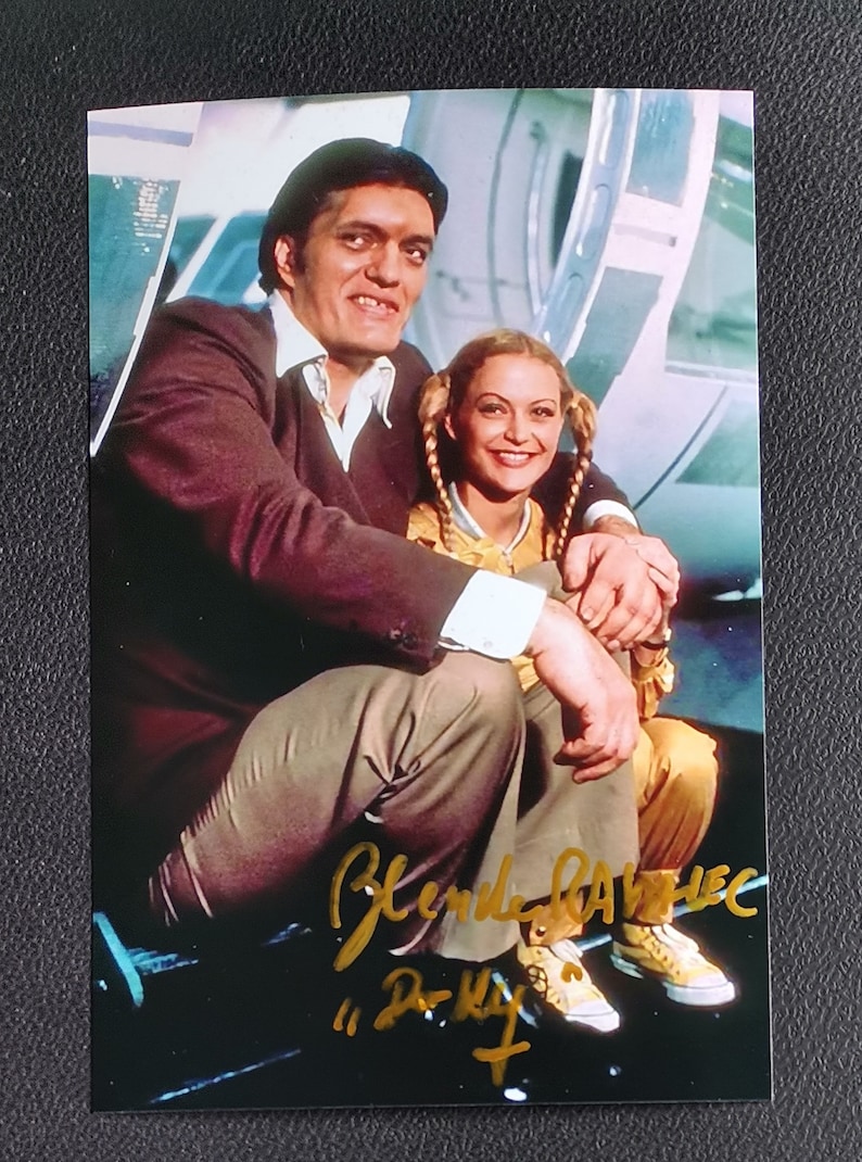 Blanche Ravalec: Dolly Jaws' Girlfriend in Moonraker 1979, Signed ...