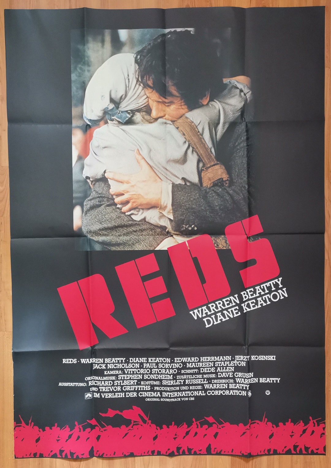 Reds Warren Beatty Diane Keaton 46x33 In Movie Poster 1981 - Etsy