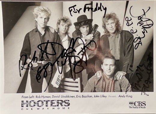 Hooters Autograph Band Signed on Photo - Etsy