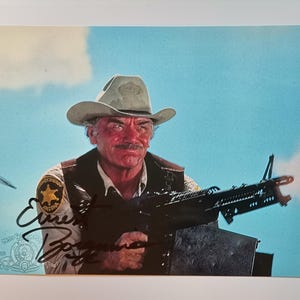 Ernest Borgnine, Sheriff Lyle Wallace in Convoy 1978, Signed ...