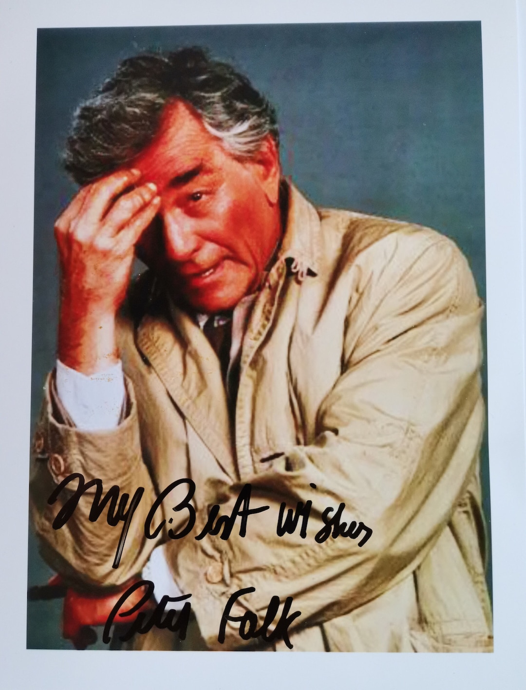 Peter Falk 1927-2011, Columbo, Signed Autographed Photo 8 X 6 Inches - Etsy
