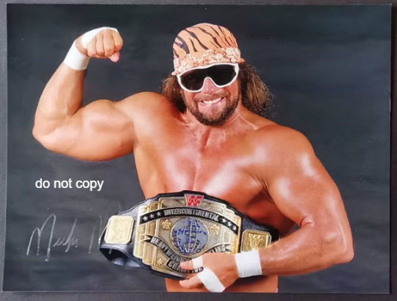 Macho Man Randy Savage WWF Wrestling Signed Autograph - Etsy