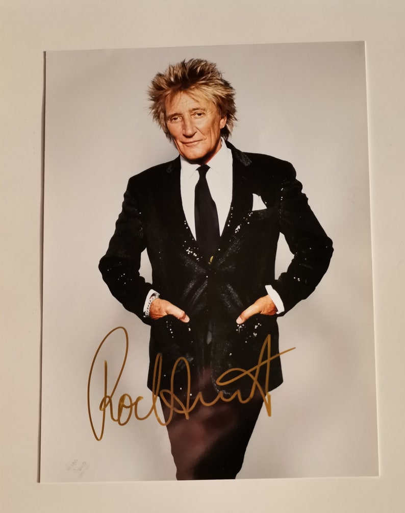Rod Stewart Signed Autographed 8x6 Photo - Etsy