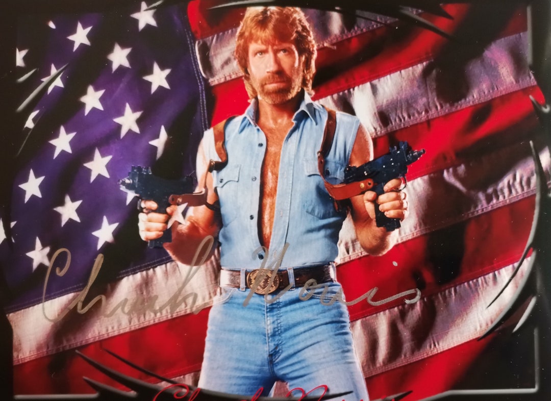 Chuck Norris, Signed Autographed Photo 6x8 In - Etsy